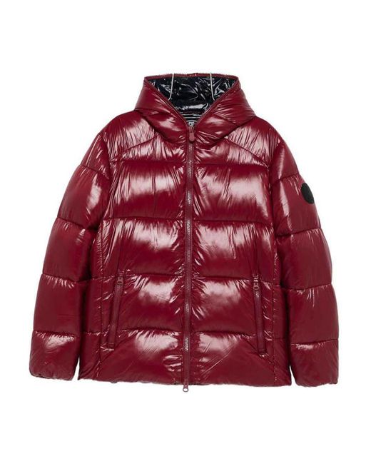 Save The Duck Puffer Jacket in Red for Men | Lyst UK