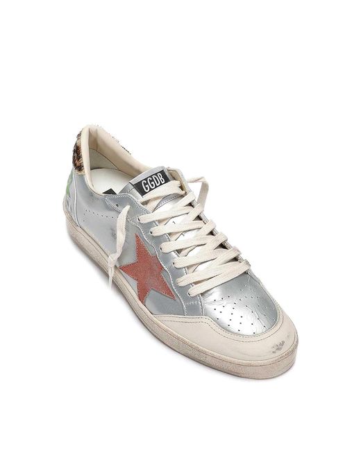 Golden Goose Ballstar Suede Leather Upper Toe in White for Men | Lyst UK