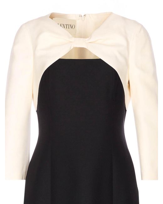 Valentino Garavani And Midi Dress in Black | Lyst UK
