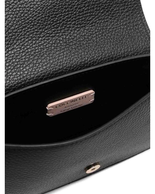 Coccinelle Hi-Tech Accessories Grained Leath in Black | Lyst UK