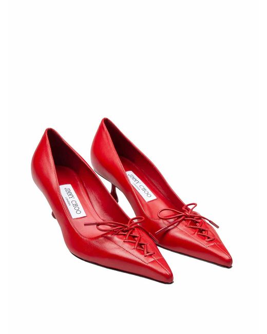Jimmy Choo Scarlett 50 Pumps in Red | Lyst