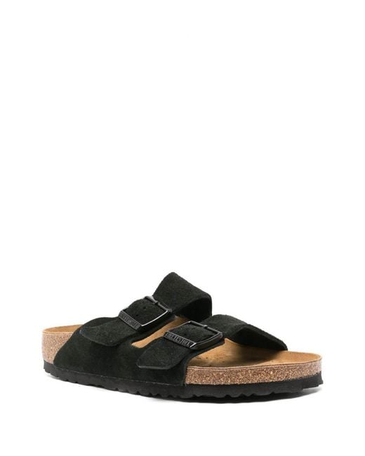 Birkenstock Suede Sandals in Black | Lyst UK