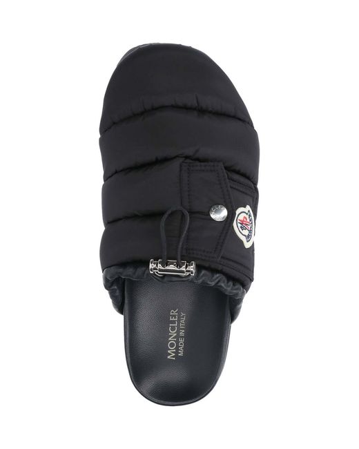 Moncler Mules Imbottite in Black | Lyst UK