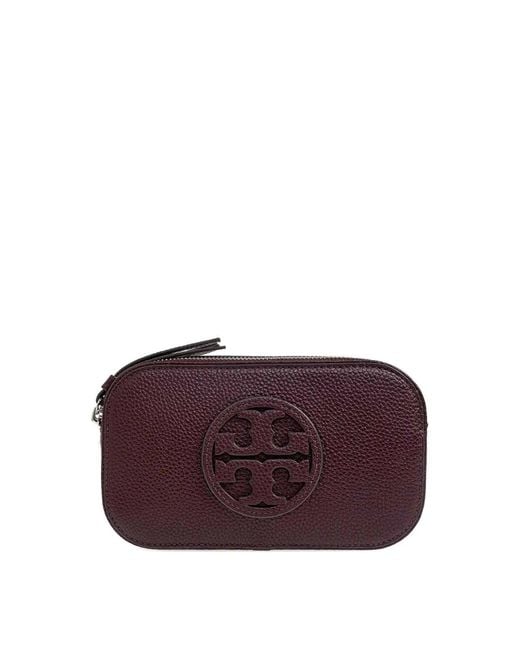 Tory Burch Miller Mini Crossbody Bag Dark Carmine in Purple | Lyst UK
