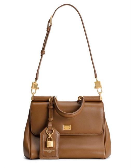 Dolce & Gabbana My Sicily Handbag in Brown | Lyst UK