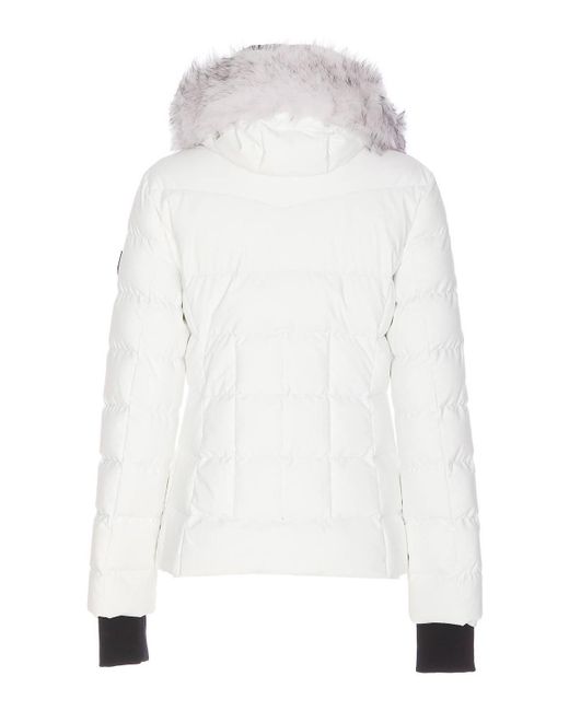 Moose Knuckles Belle Down Jacket in White | Lyst