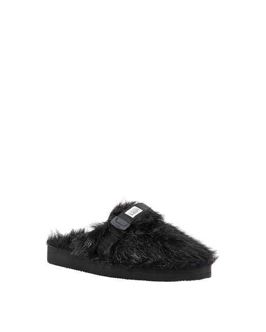 Suicoke Synthetic Fur Mule in Black for Men | Lyst