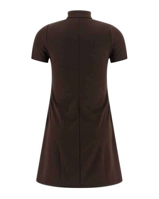 Courreges Interlock Tracksuit Mini Dress in Brown | Lyst UK