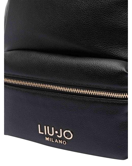 Liu Jo Logo Backpack in Black | Lyst UK