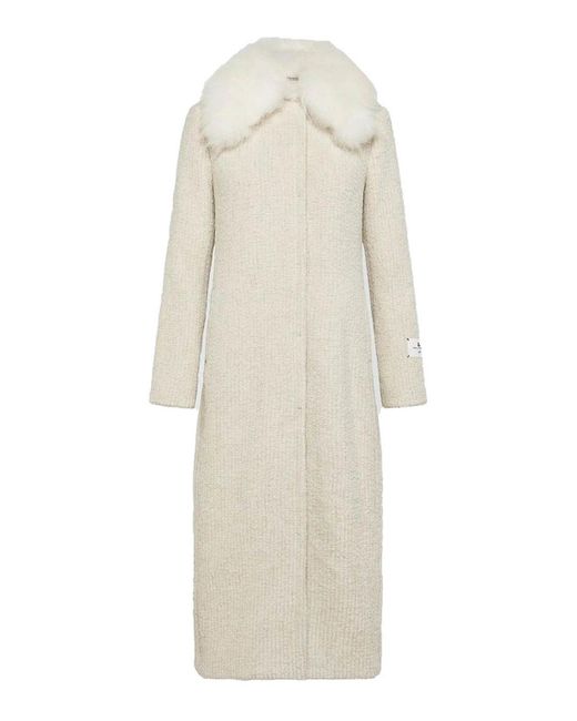 Peuterey Coat in White | Lyst UK