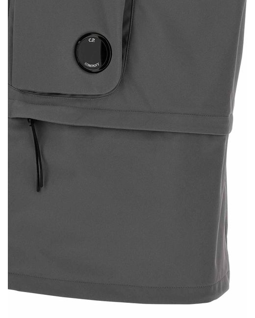 C.P. Company Cp Shell Hooded Vest in Grey for Men | Lyst UK