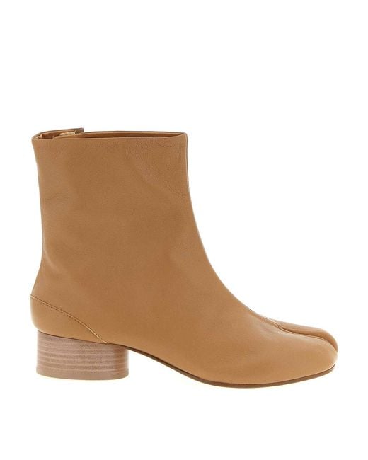 Maison Margiela Tabi Ankle Boots in Brown | Lyst UK