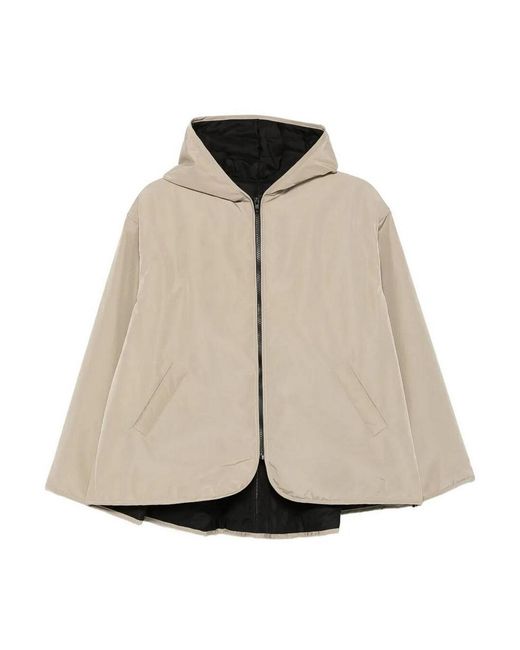 Cape Short Jacket in Natural | Lyst UK