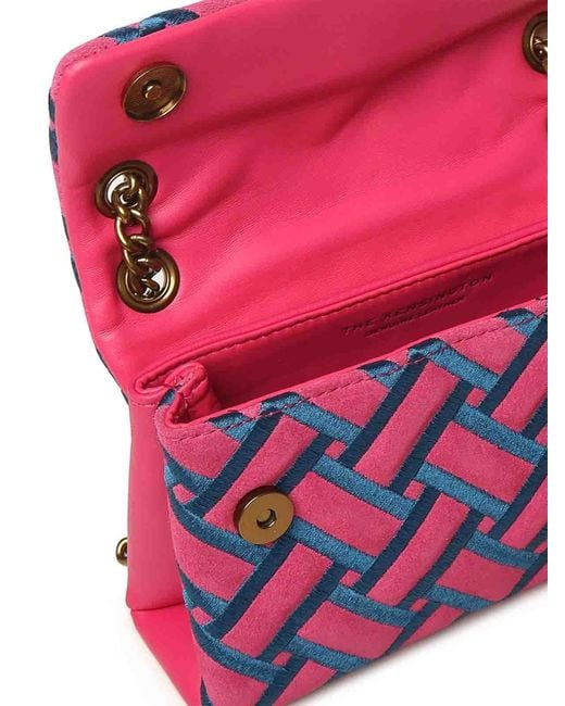Kurt Geiger Kensington Leather And Suede Bag in Pink | Lyst UK