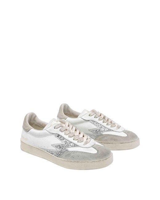 Moa Concept Club Deluxe Logo Glitter Sneakers in White | Lyst UK