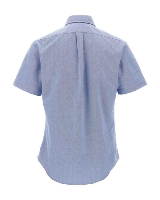 Polo Ralph Lauren Logo Embroidery Shirt in Blue for Men | Lyst UK