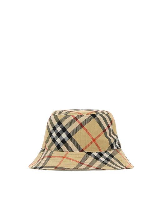 Burberry Bucket Cap in Metallic | Lyst
