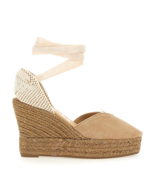Manebí Wedge Espadrilless in Natural | Lyst