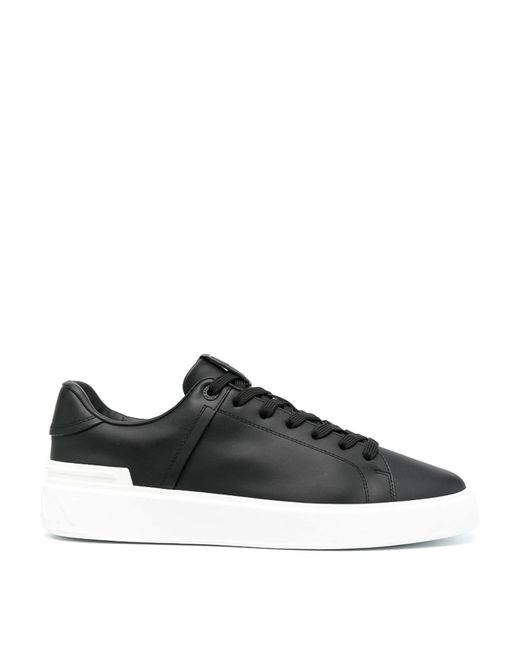 Balmain B-Court-Calfskin in Black for Men | Lyst UK