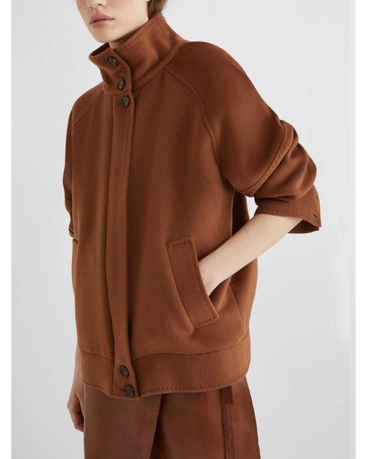 Marella Jacket in Brown | Lyst UK