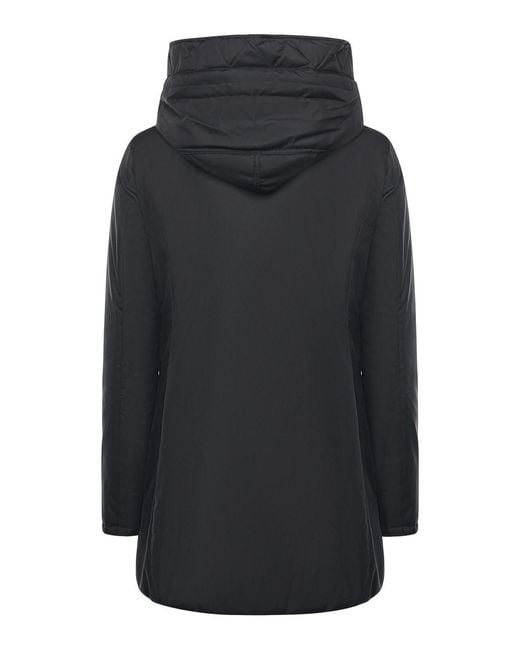 Fay Technical Gabardine Toggle Coat in Black | Lyst UK