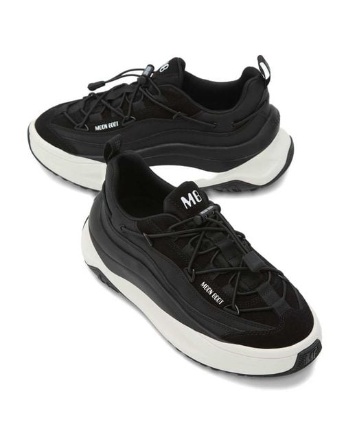 Moon Boot Sneakers With Logo in Black | Lyst UK