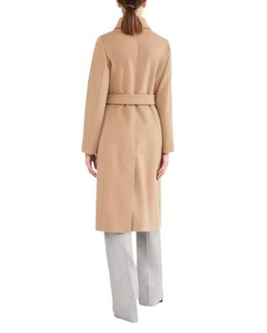 Max Mara S Bcollag Wool Dressing Gown Coat in Natural | Lyst