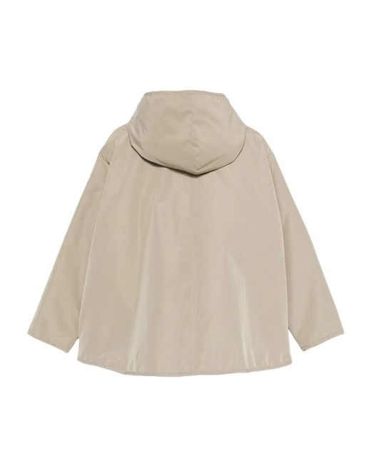 Cape Short Jacket in Natural | Lyst UK