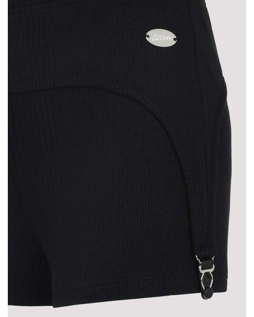 Jean Paul Gaultier Lingerie Garter Shorts in Black | Lyst UK