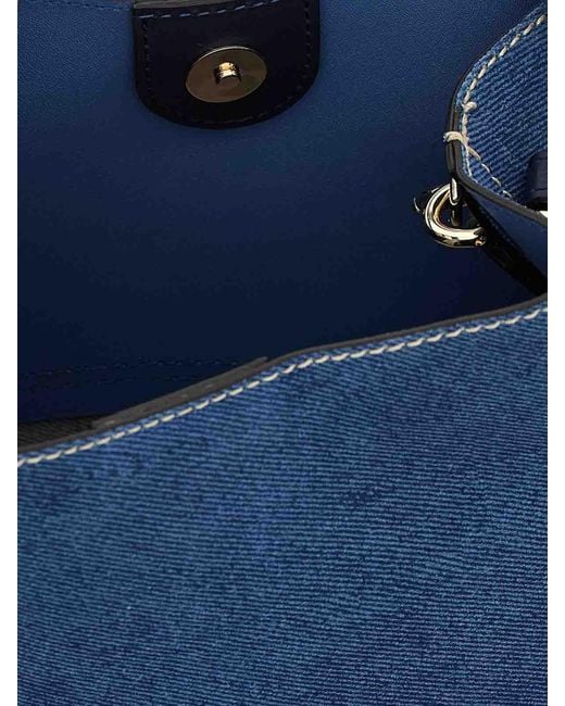 Furla Sfera S Bucket Bag in Blue | Lyst UK