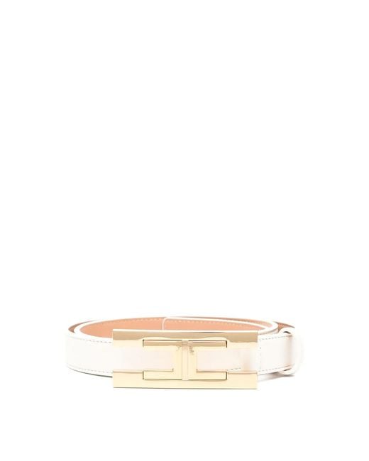 Elisabetta Franchi Cintura Milk in Natural | Lyst UK