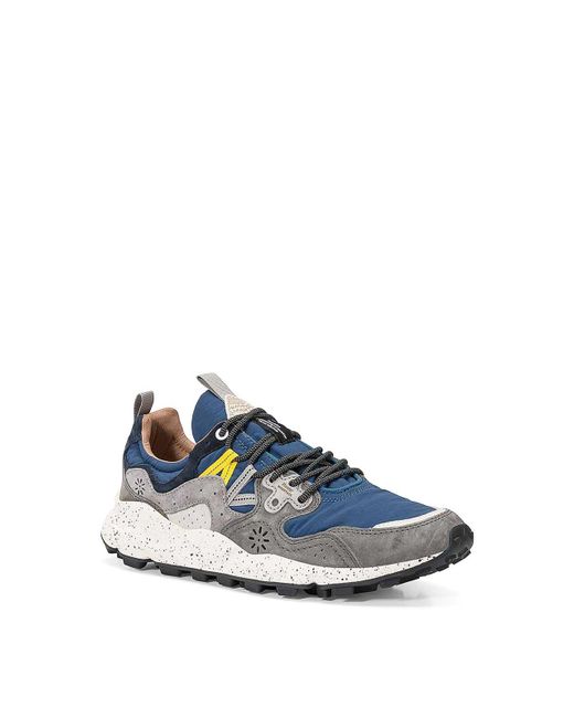Flower Mountain Panel Design Sneakers in Blue for Men | Lyst