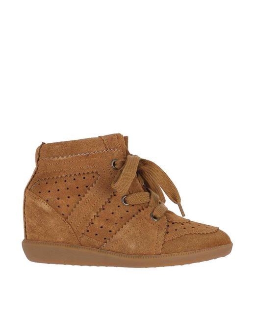 Isabel Marant Sneakers With Wedge in Brown | Lyst UK