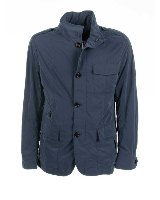 Moorer Spring Jacket in Blue for Men | Lyst