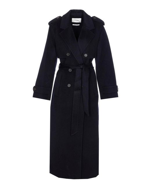IVY & OAK Colette Coat Double Breasted in Blue | Lyst UK