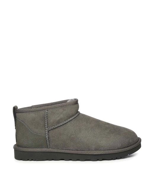 UGG Classic Ultra Mini Boots in Grey for Men | Lyst UK