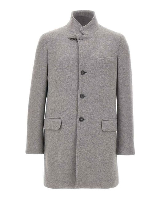 Fay New Duty Coat Grigio in Grey for Men | Lyst UK