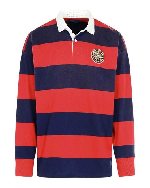 Polo Ralph Lauren Rugby Cotton Polo Shirt in Red for Men | Lyst