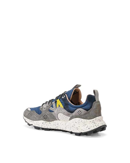 Flower Mountain Panel Design Sneakers in Blue for Men | Lyst