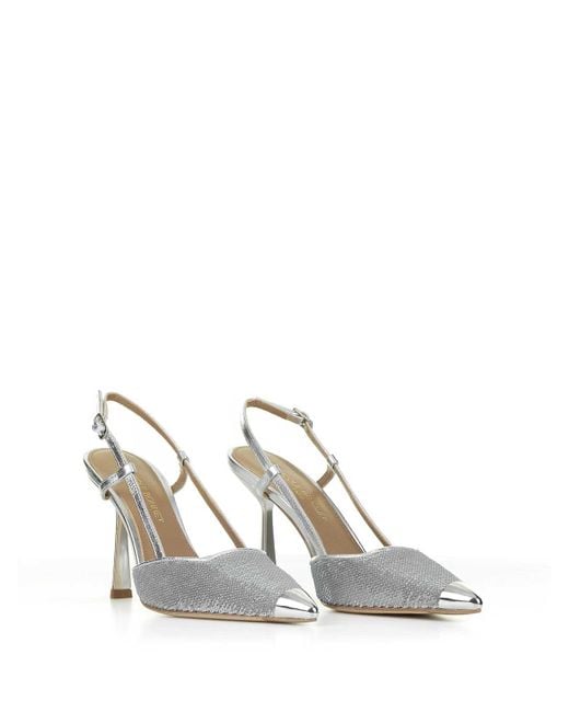 Chantal Slingback Pumps in White | Lyst