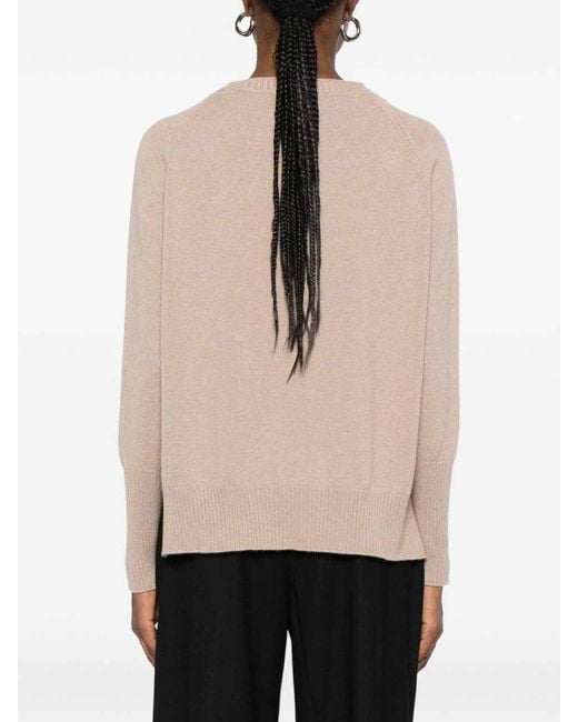 Base London Wool Crewneck Sweater in Natural | Lyst UK