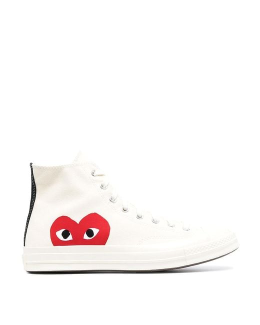 COMME DES GARÇONS PLAY Ct70 Hi Top Sole in White | Lyst UK