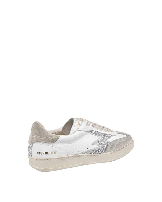 Moa Concept Club Deluxe Logo Glitter Sneakers in White | Lyst UK