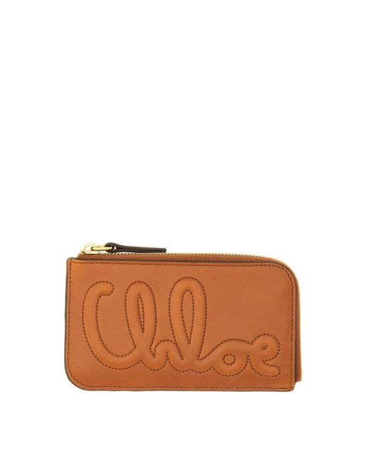 Chloé Wallet Small in Brown | Lyst