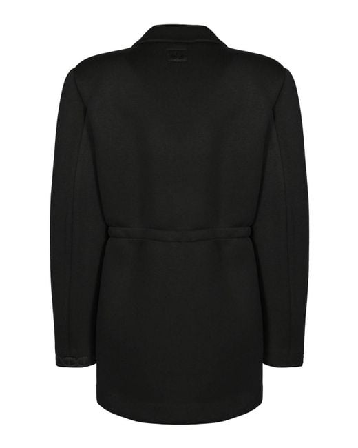 Twinset Scuba Jacket With Belt in Black | Lyst UK