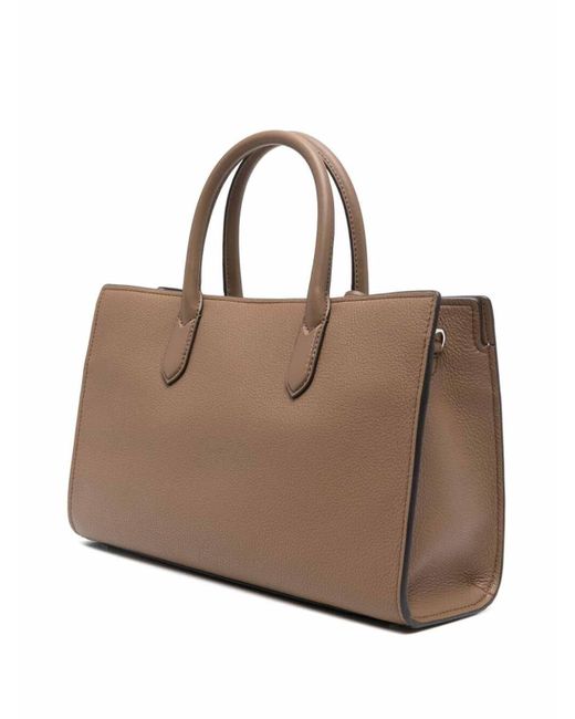 Michael Kors Medium Ew Satchel in Brown | Lyst