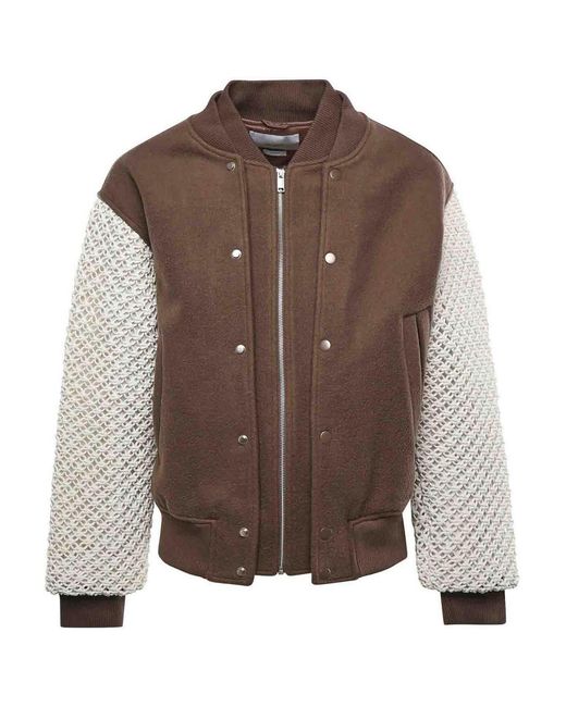 Axel Arigato Titan Varsity Jacket in Brown for Men | Lyst