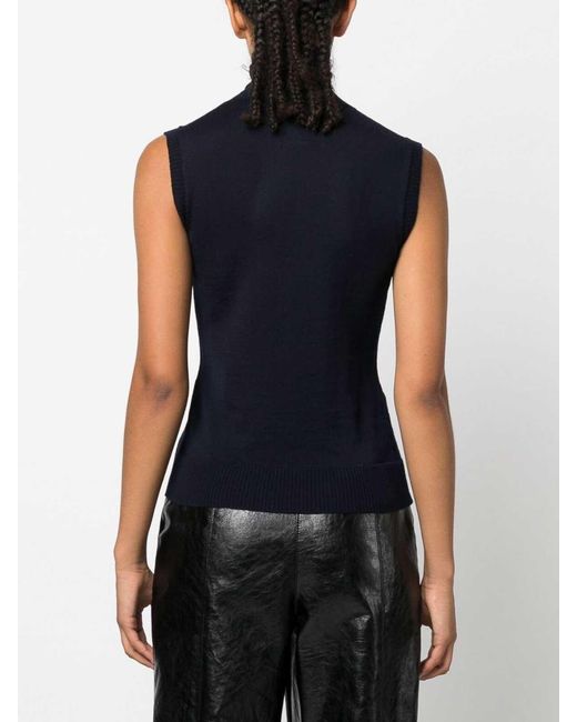 Sportmax Vest in Blue | Lyst