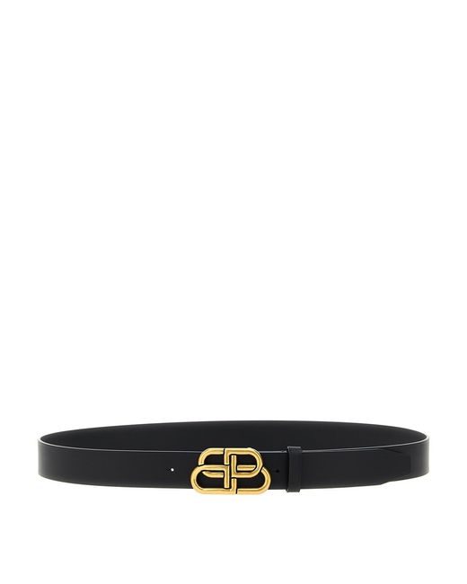 Balenciaga Bb Large Belt 35 Natural Calf Ag in White for Men | Lyst