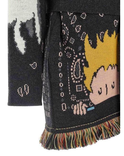 Alanui Collab The Little Prince Cardigan in Black | Lyst UK